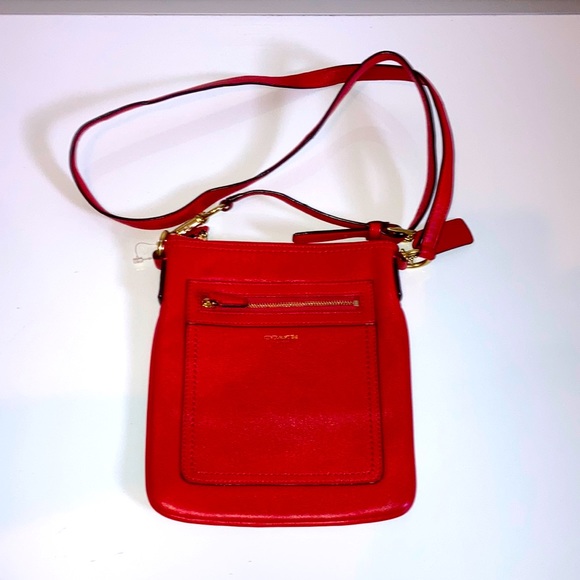 Coach | Bags | Coach Red Messenger Crossbody | Poshmark